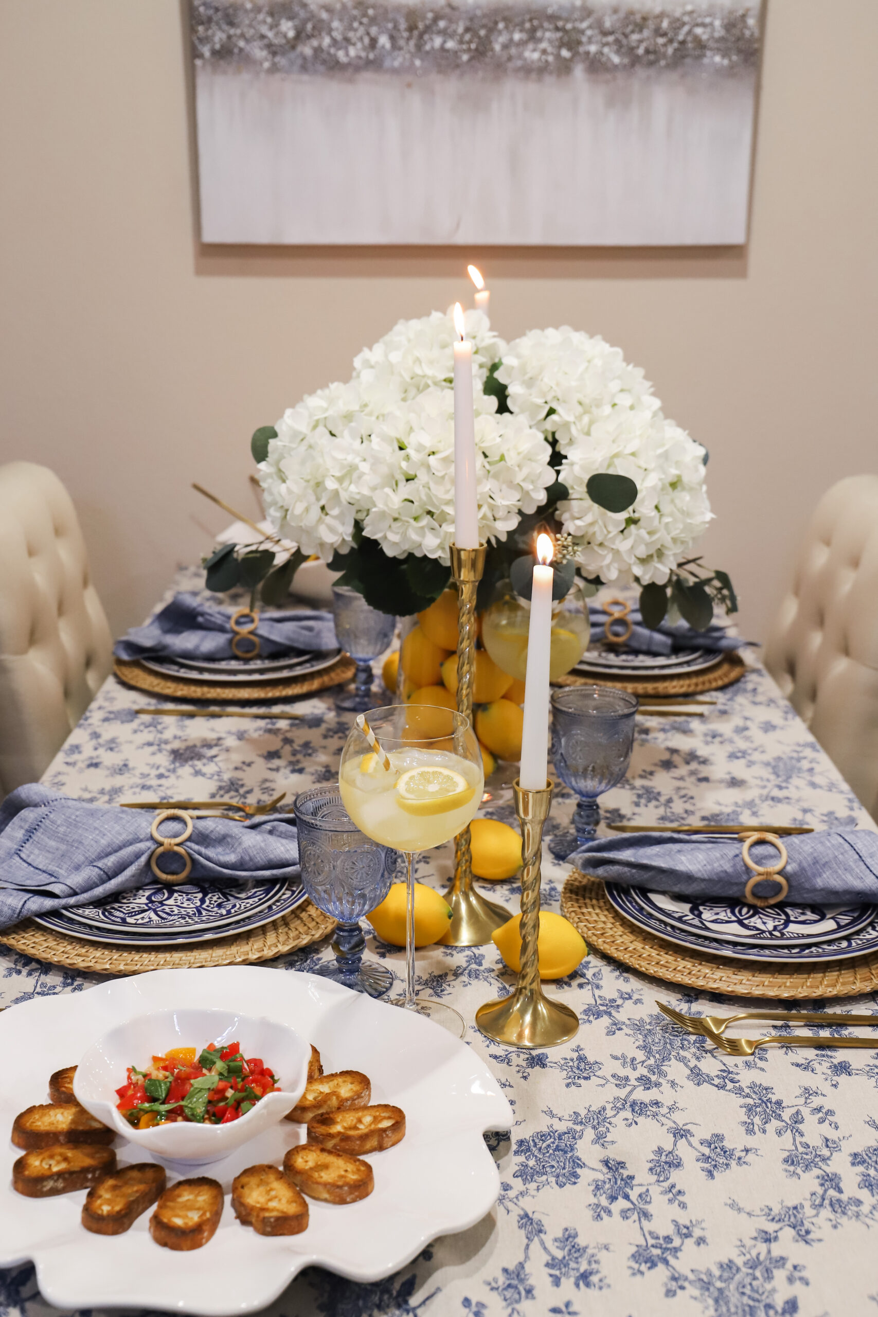 Coastal Italian Summer Tablescape - IsabelxMarie