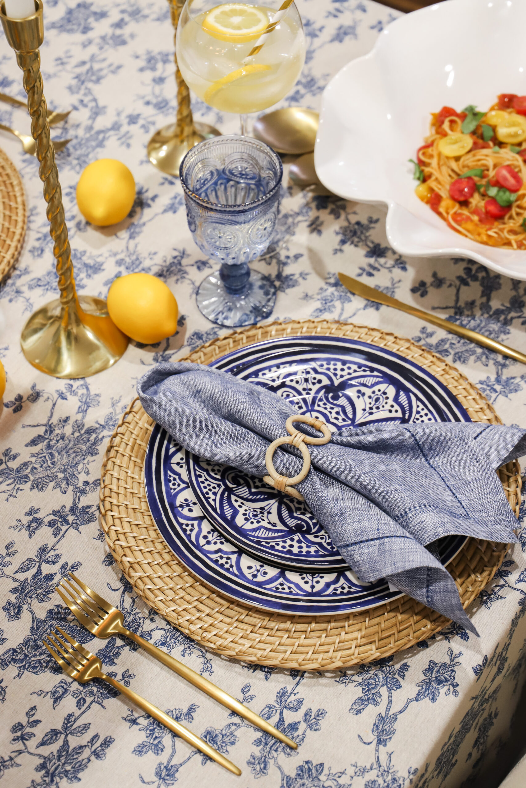 Coastal Italian Summer Tablescape - IsabelxMarie