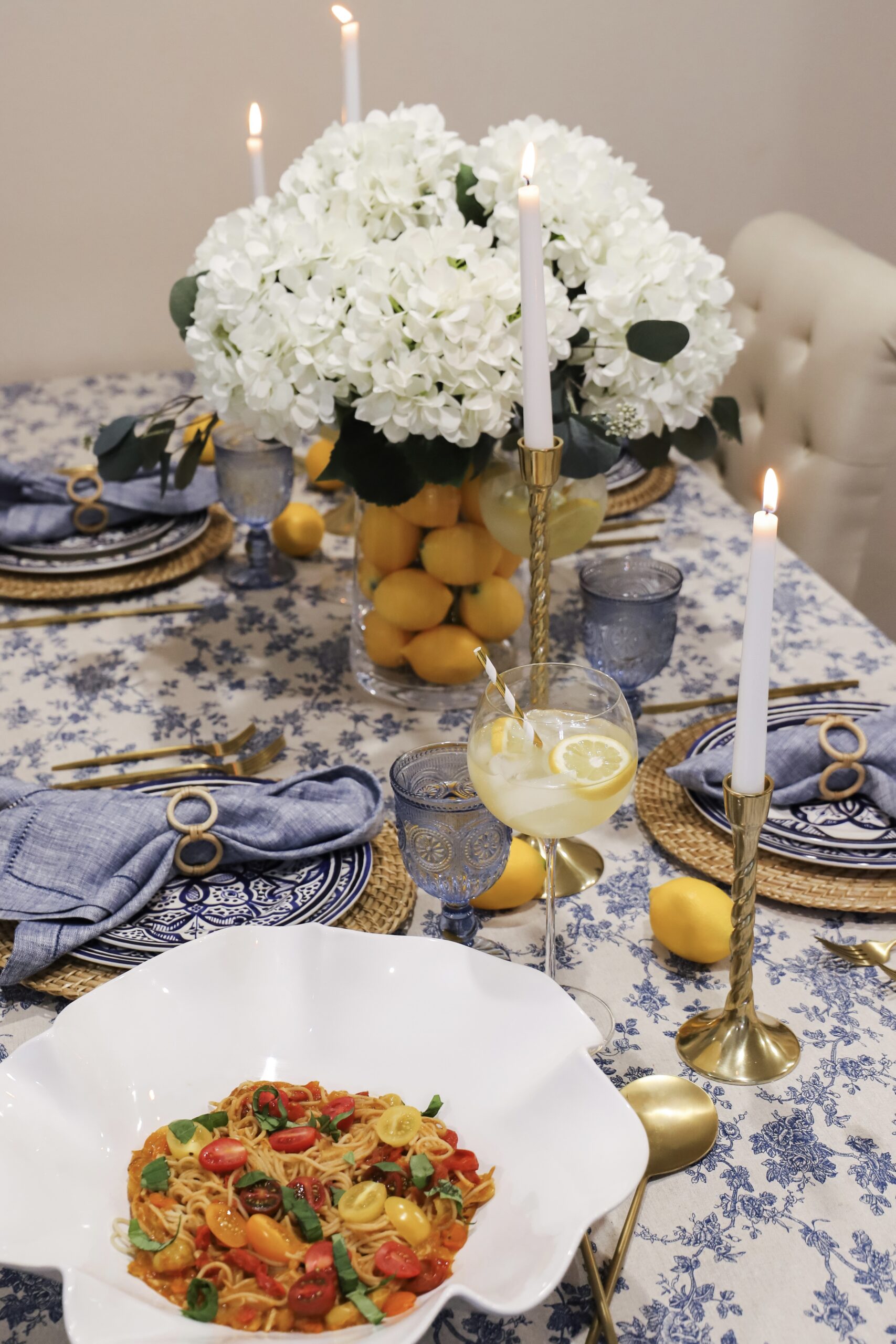 Coastal Italian Summer Tablescape - IsabelxMarie